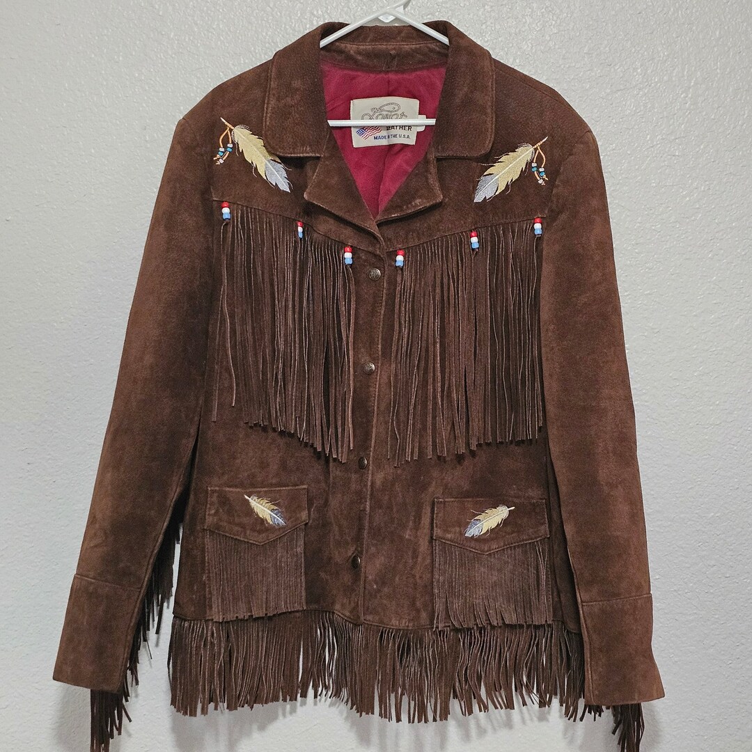 Vintage Lariat Leather Western Jacket Made in the U.S,A Brown 2X Chest ...