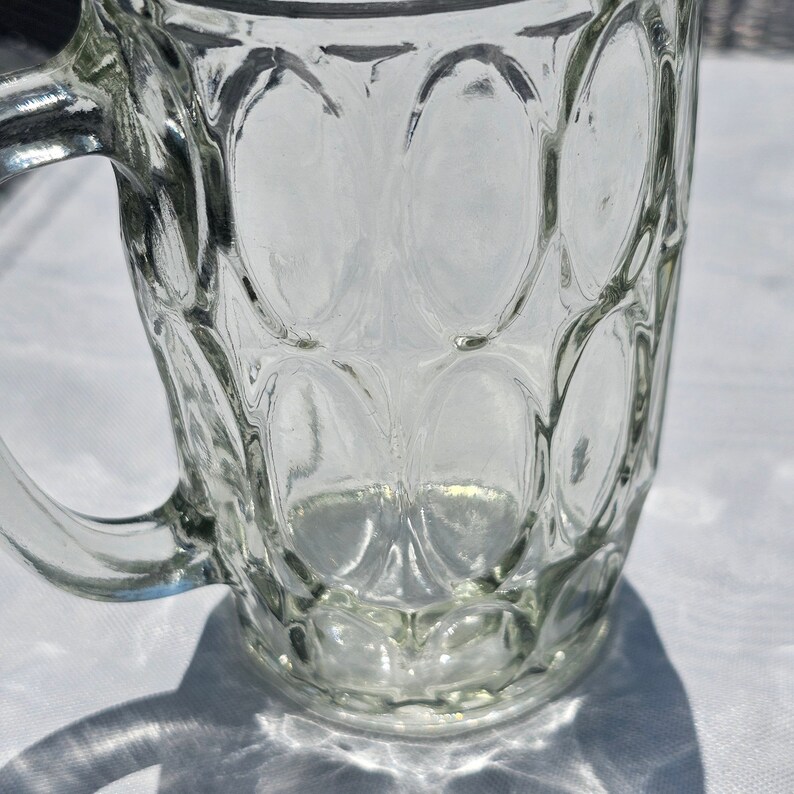Vintage Dimple Beer Mugs 16 Oz Clear Glasses Lot of 6 - Etsy
