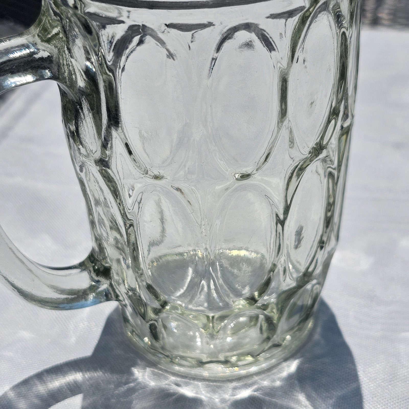 Vintage Dimple Beer Mugs 16 Oz Clear Glasses Lot of 6 - Etsy