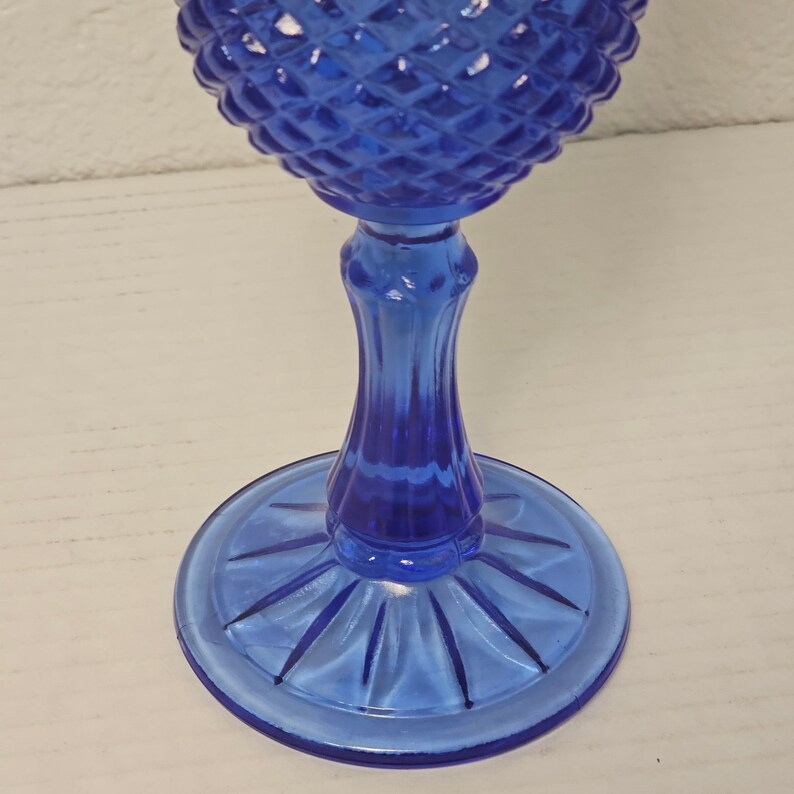 Pair of Avon Goblets Stem Cobalt Blue George & Martha Washington 1976 ...