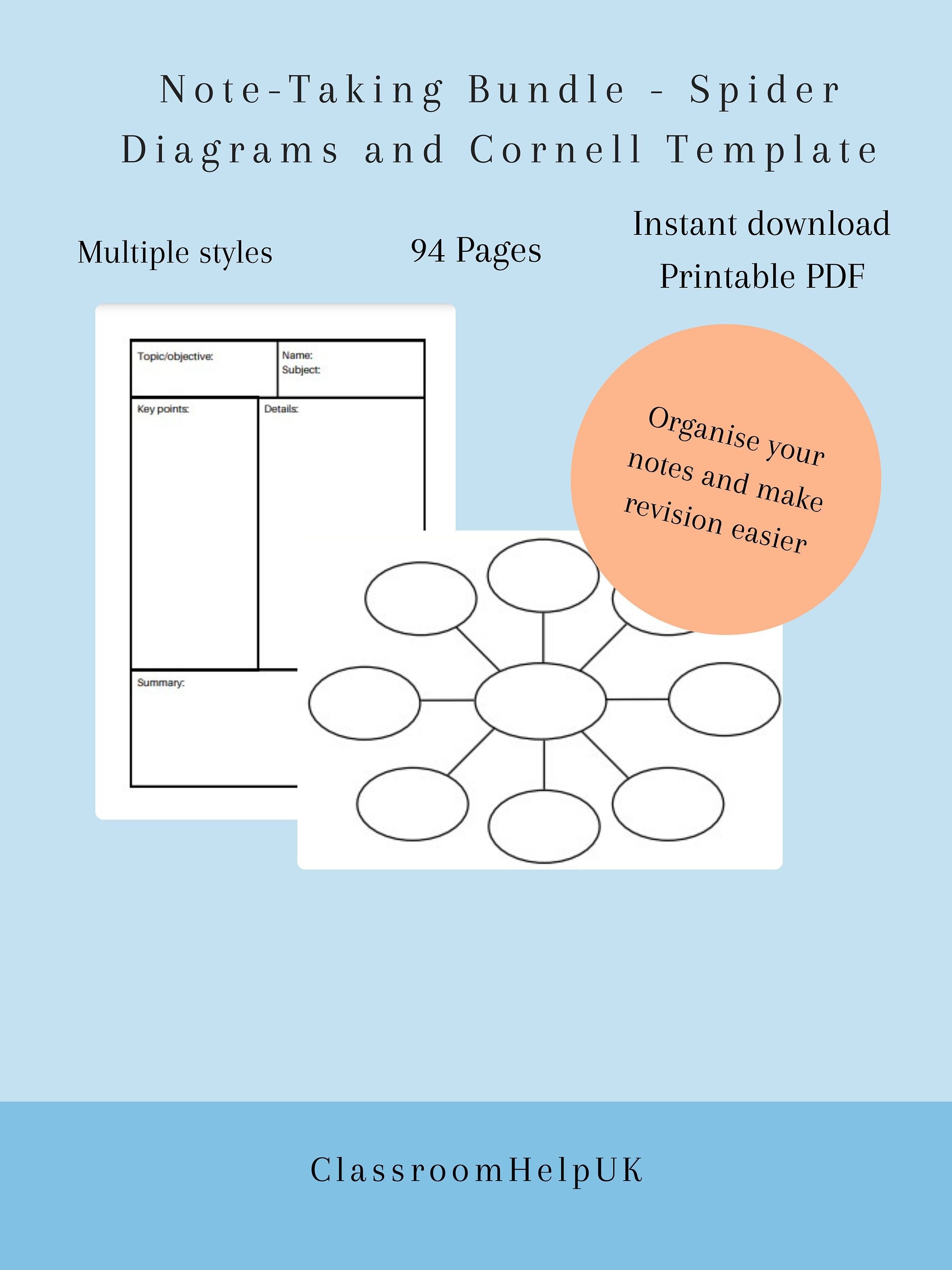 Spider Diagrams Templates