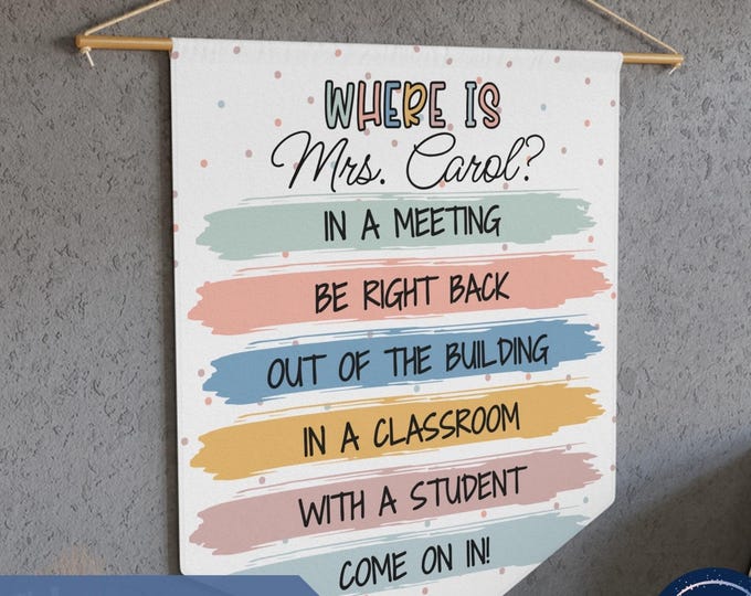 Personalized School Counselor Office Spinner Sign, School Counselor ...