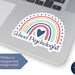School Psychologist Sticker, Boho Rainbow School Psych Sticker, Gift ...