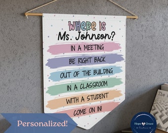 Personalized Where is the School Psychologist Sign, School Counselor ...