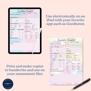 School Psychologist Assessment Checklist, Educational Diagnostician ...