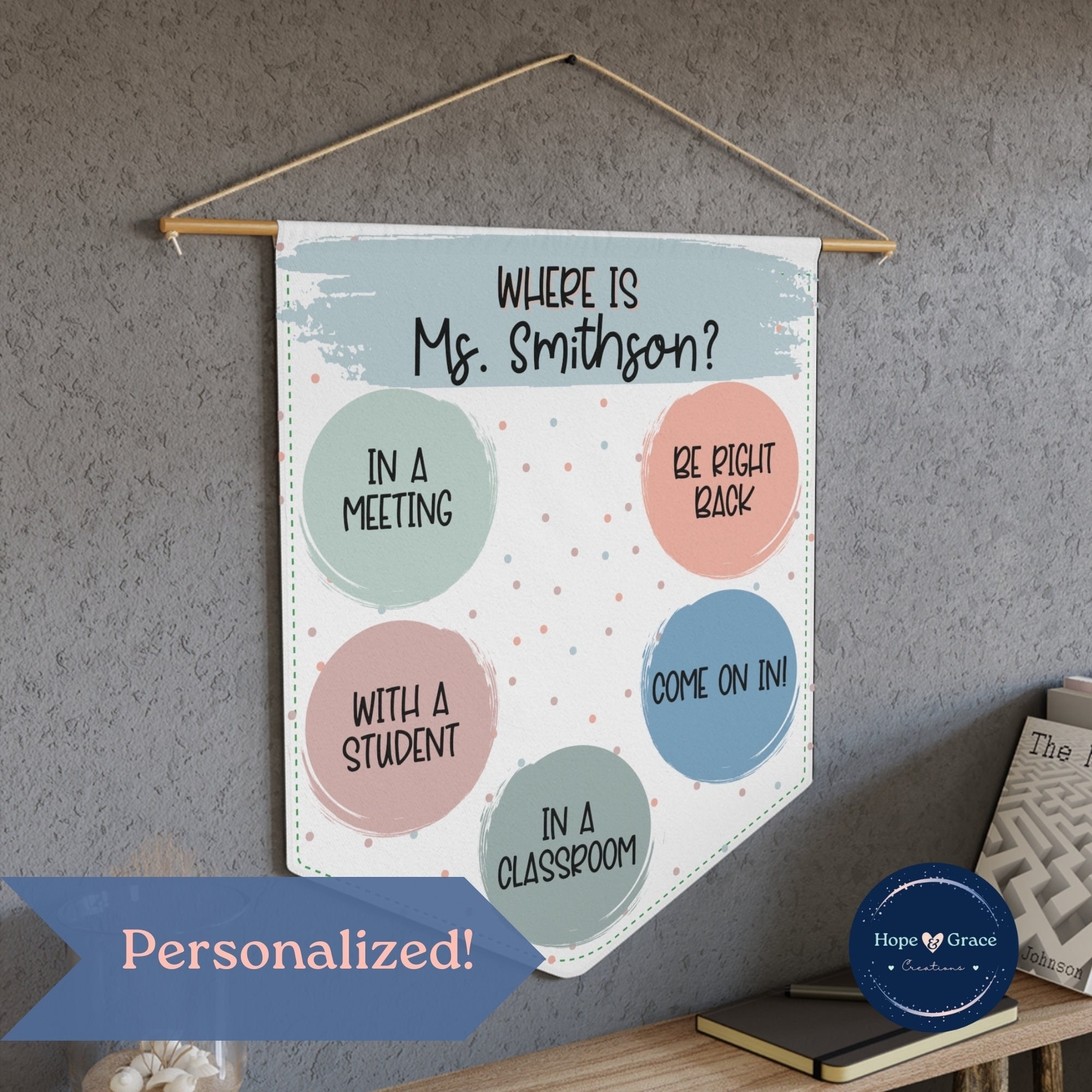 Personalized Where is the School Psychologist Sign, Boho School ...