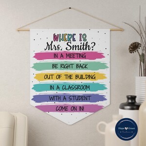 Personalized Where is the School Psychologist Sign, School Counselor ...