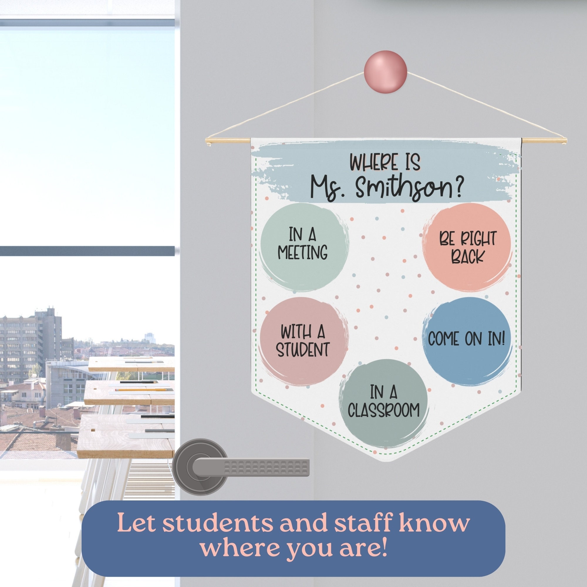 Personalized Where is the School Psychologist Sign, Boho School ...