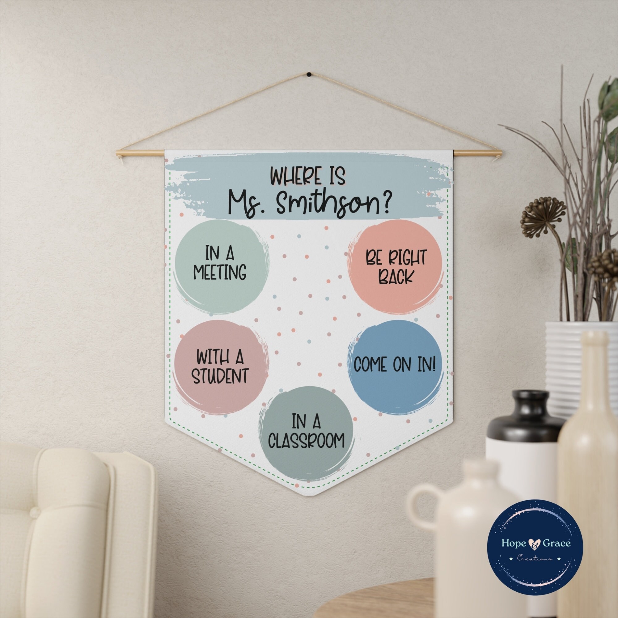 Personalized Where is the School Psychologist Sign, Boho School ...