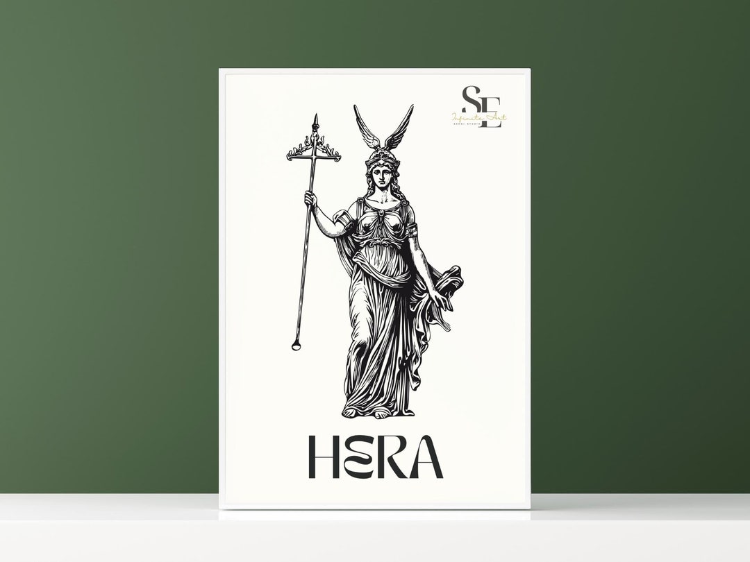 HERA GODDESS Wall Art Print, Digital Download, Goddess of Marriage ...