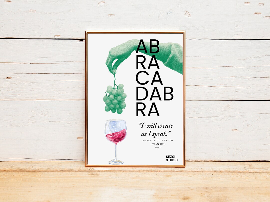Abracadabra Wall Art Print, Positive Affirmation (digital Print) - Etsy