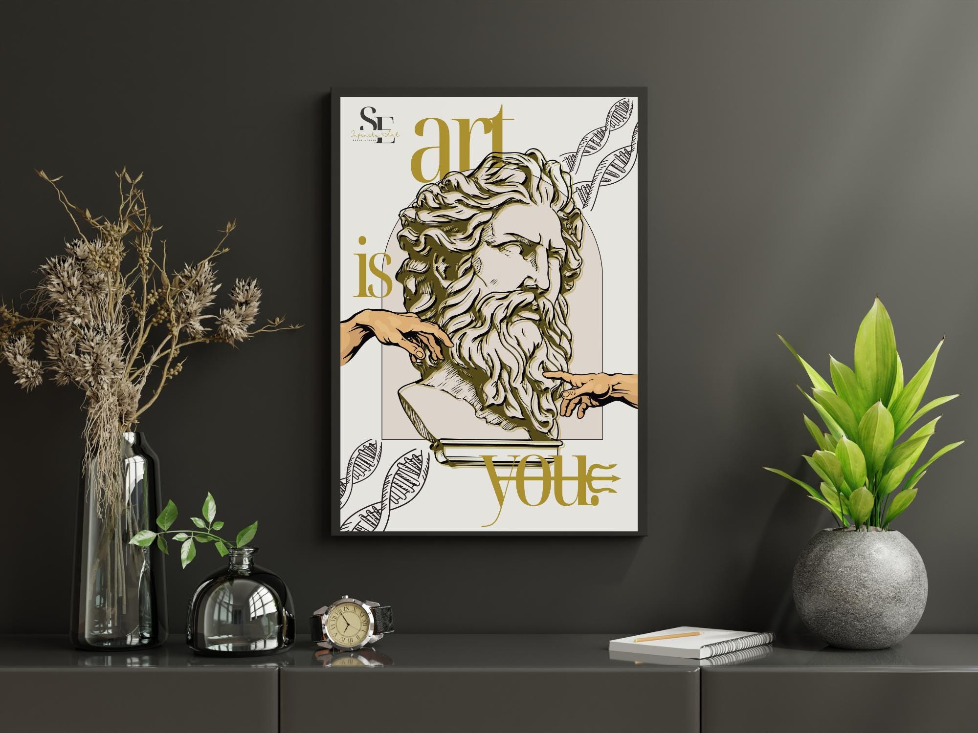 ENKI the SUMERIAN GOD Wall Art Print, Digital Download, God of Water ...