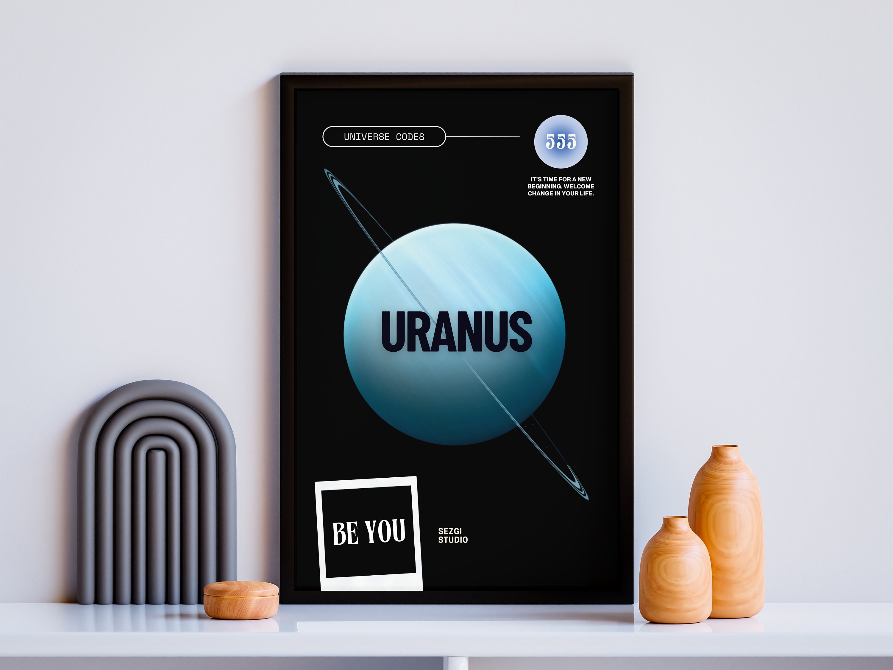 Uranus Planet Poster, Universe Code Print (digital Download) - Etsy