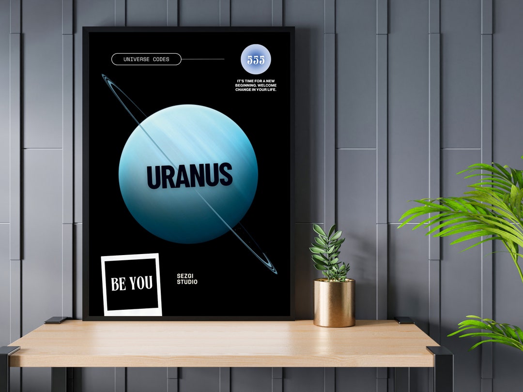 Universe Code Wall Art Print, Digital Download, Planet Poster, Uranus Poster, Typography Poster ...