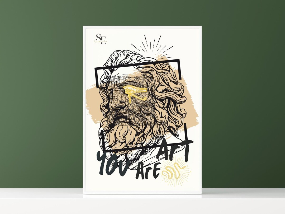 RA the EGYPTIAN GOD Wall Art Print, Digital Download, God of Sun, the ...