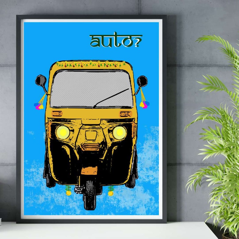 Indian Autorickshaw, Rickshaw Art, Traditional Transport, Wall Décor ...