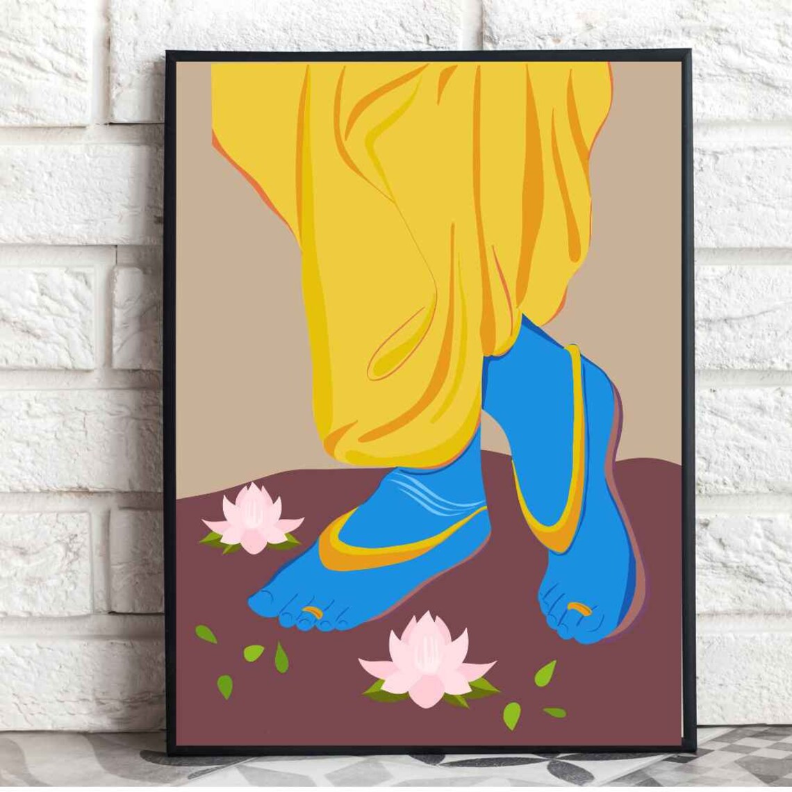 Krishna | Krishna Feet Wall Art | Krishna Poster | Krishna Wall Art ...