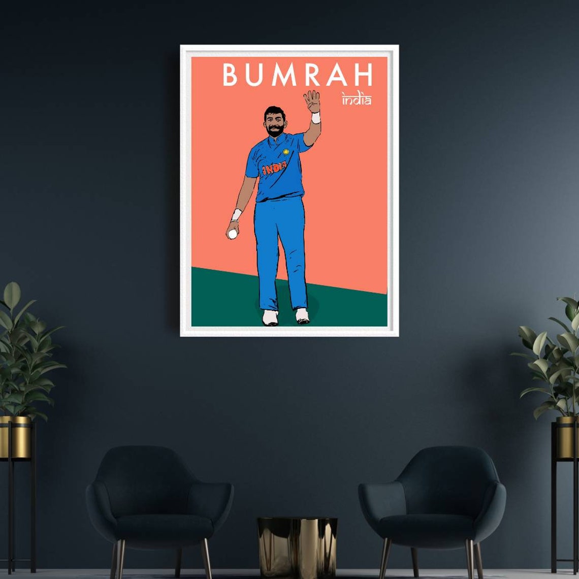 Jasprit Bumrah Poster, Cricket Superstar Art, Digital Art, Art, Cricket ...