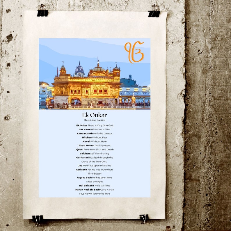 Guru Nanak Sahib, Ek Onkar,golden Temple, Sikh Art, Punjabi ...