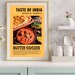 Butter Chicken Print | India Poster | Desi Art | Kitchen Décor | Food ...