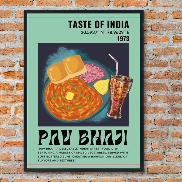 Sadya Thali India Poster Desi Art Kitchen Décor Food Art Mid Century ...
