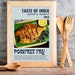 Pomfret Fry | India Poster | Desi Art | Kitchen Décor| Food Art | Eat ...