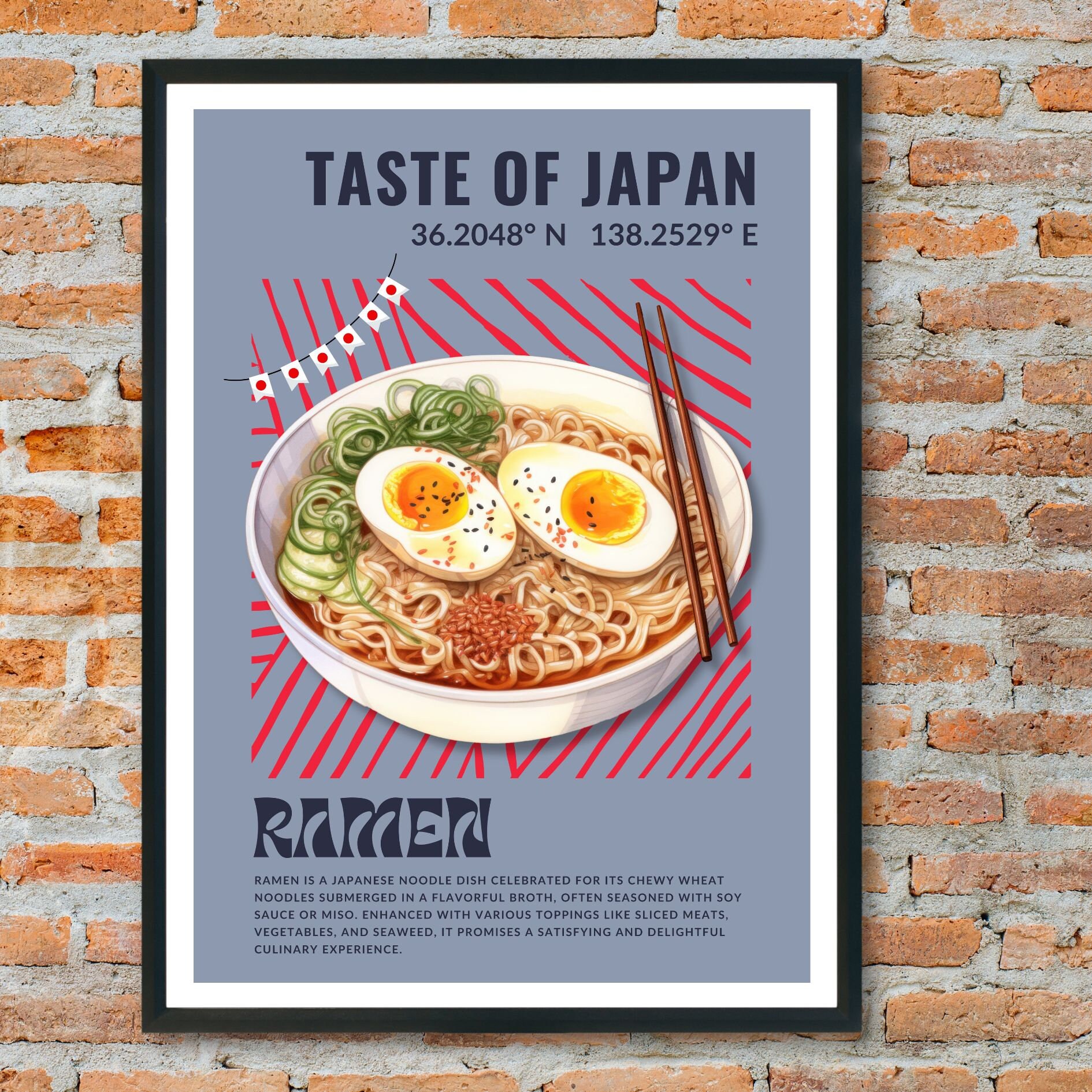 Ramen Print | Japan Poster | Kitchen Décor | Food Art | Eat Sign | Pop ...