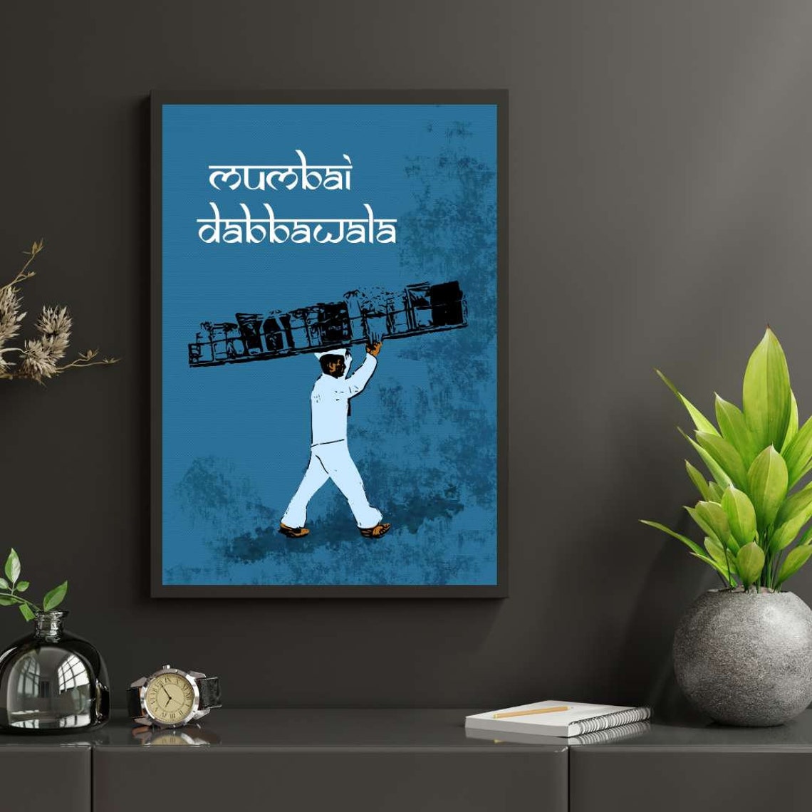 Mumbai Dabbawala Poster, Lunchbox Delivery, Tiffin Service, Mumbai ...