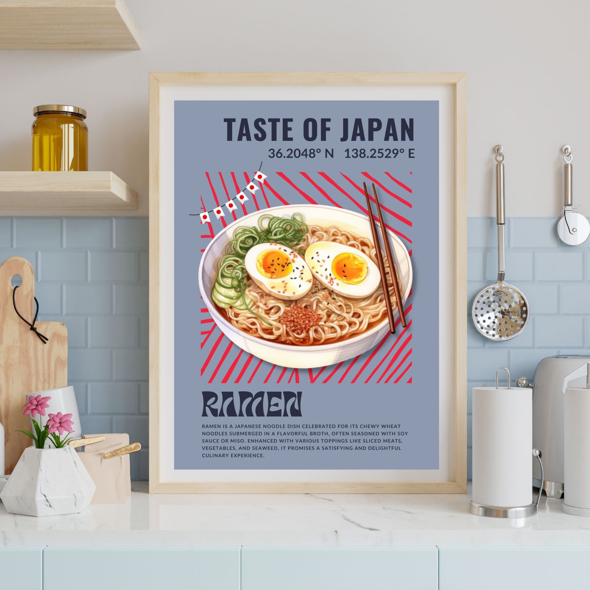 Ramen Print | Japan Poster | Kitchen Décor | Food Art | Eat Sign | Pop ...