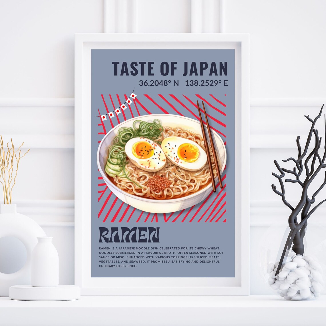 Ramen Print | Japan Poster | Kitchen Décor | Food Art | Eat Sign | Pop ...