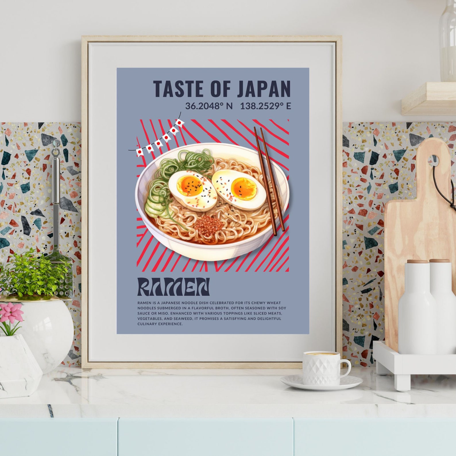 Ramen Print | Japan Poster | Kitchen Décor | Food Art | Eat Sign | Pop ...