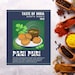 Pani Puri Art India Poster Desi Art Kitchen Décor Food Art Mid Century ...