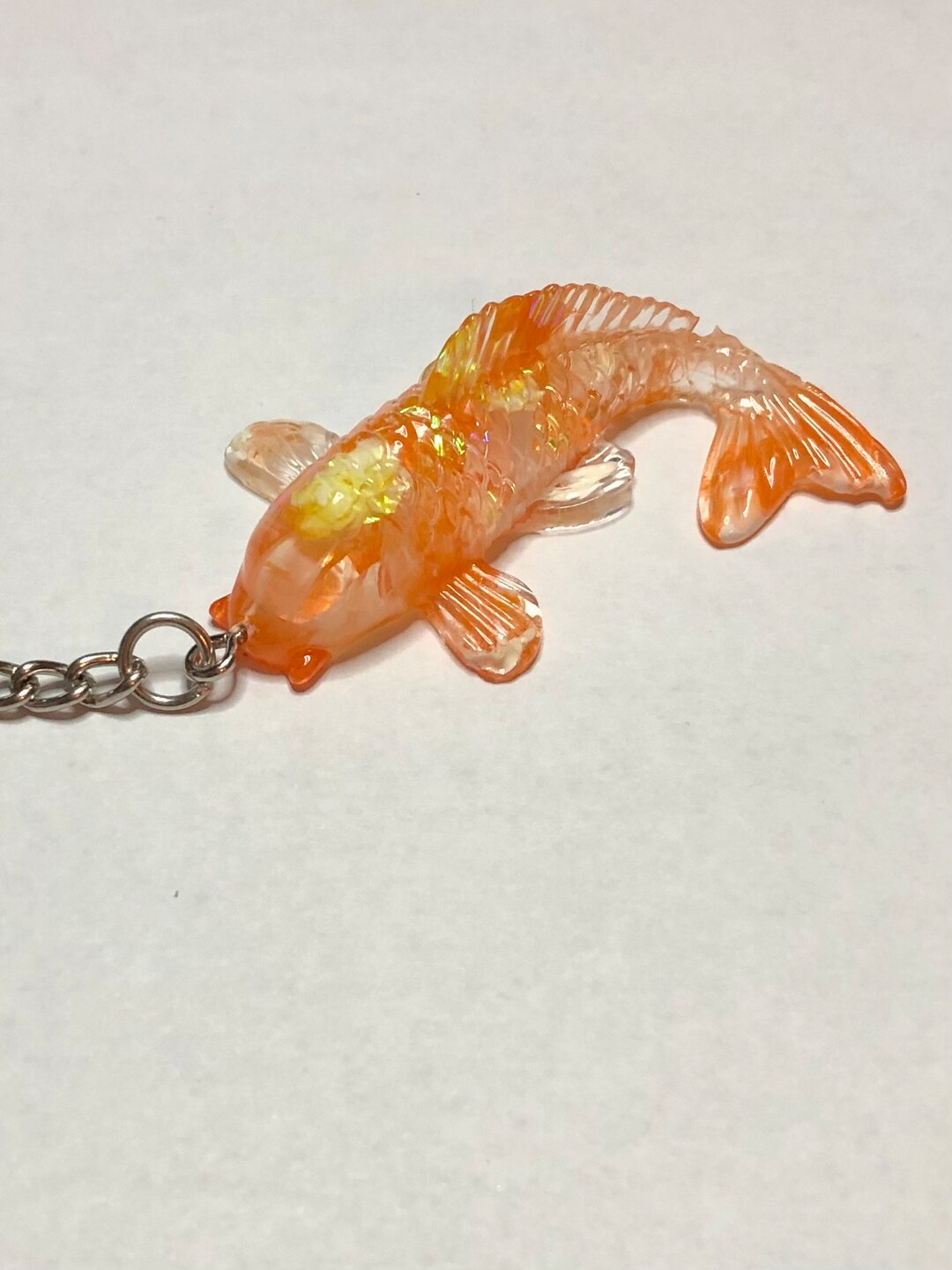 Resin Koi Fish Keychain - Etsy