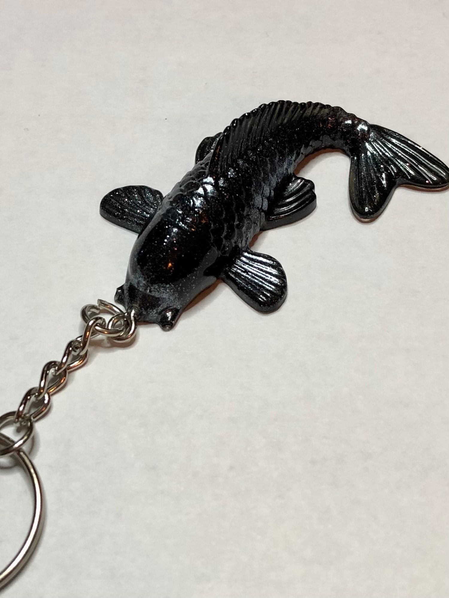 Resin Koi Fish Keychain - Etsy