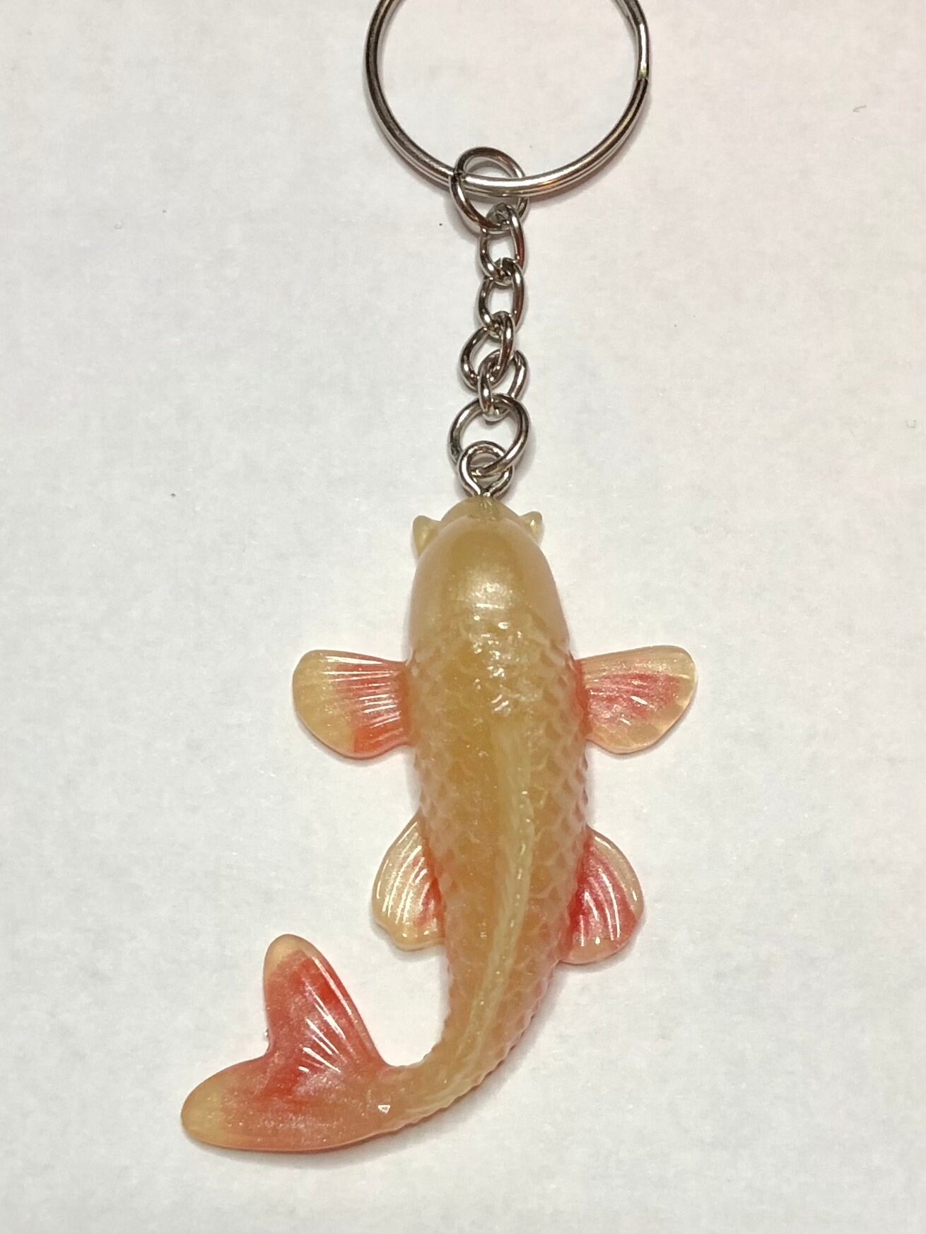 Resin Koi Fish Keychain - Etsy