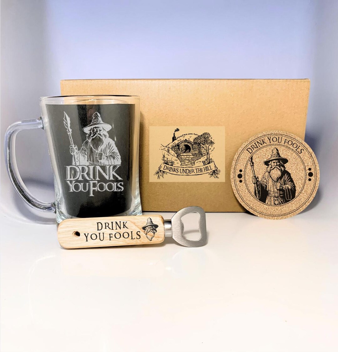 LOTR Beer Glass Set - Engraved Christmas Gift - Etsy UK