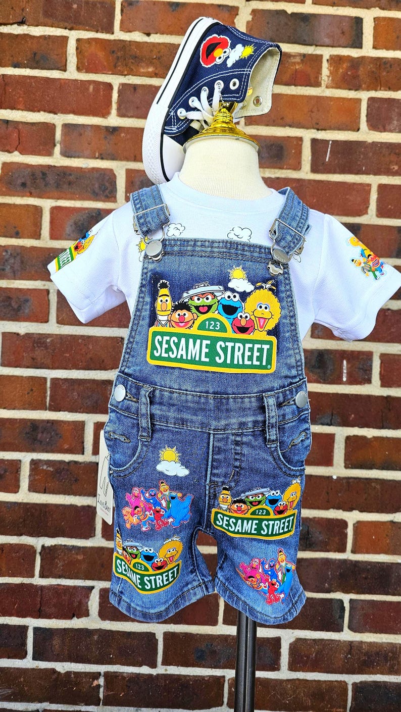 Custom Kids Denim Overalls, Personalized Birthday Outfit, Character ...