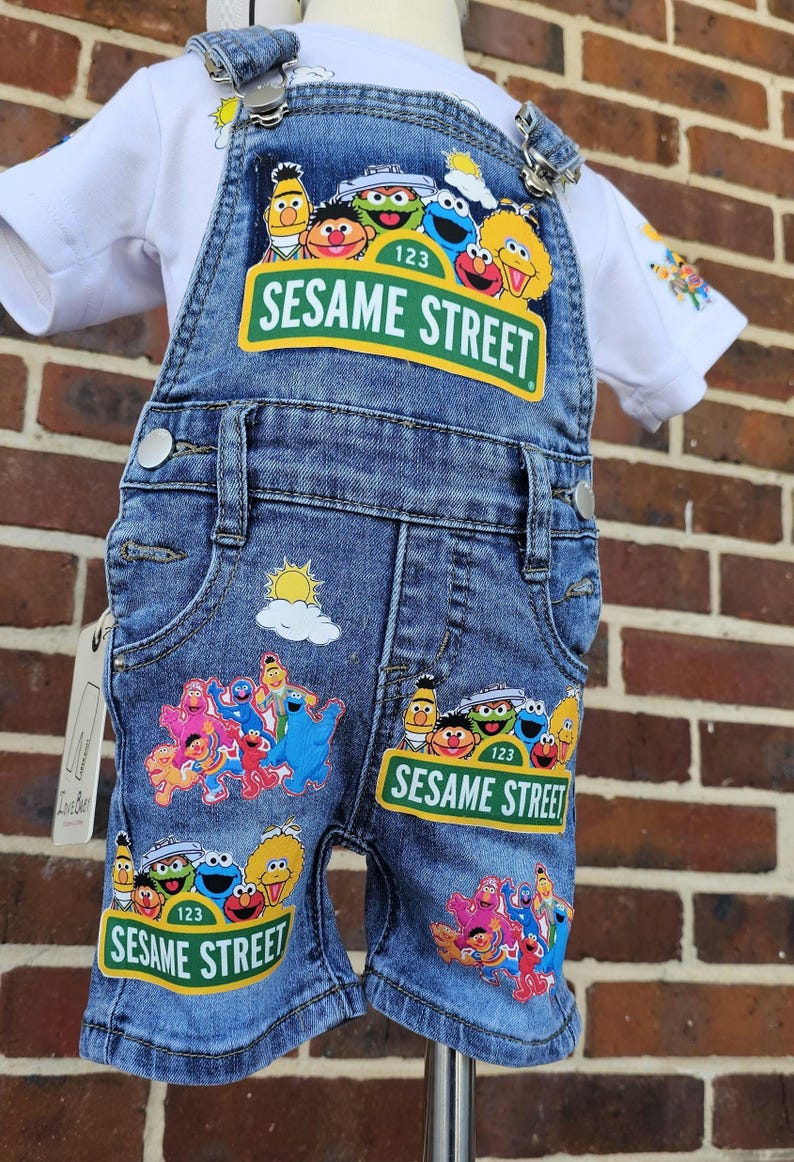 Custom Kids Denim Overalls, Personalized Birthday Outfit, Character ...