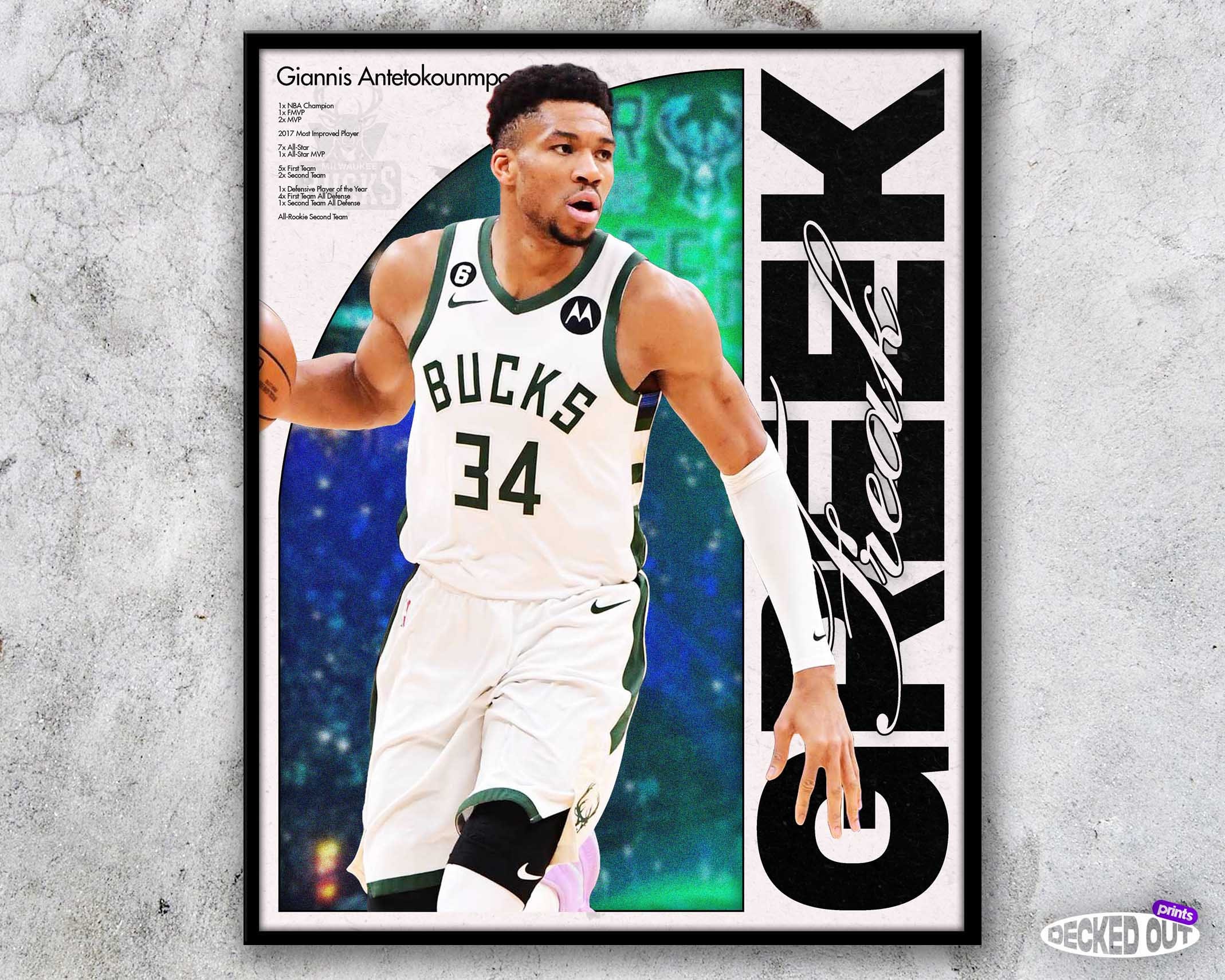 Giannis Antetokounmpo Poster Sports Poster NBA Print - Etsy