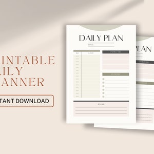 Daily Planner Printable Planner to Do Lists Goal Tracker - Etsy