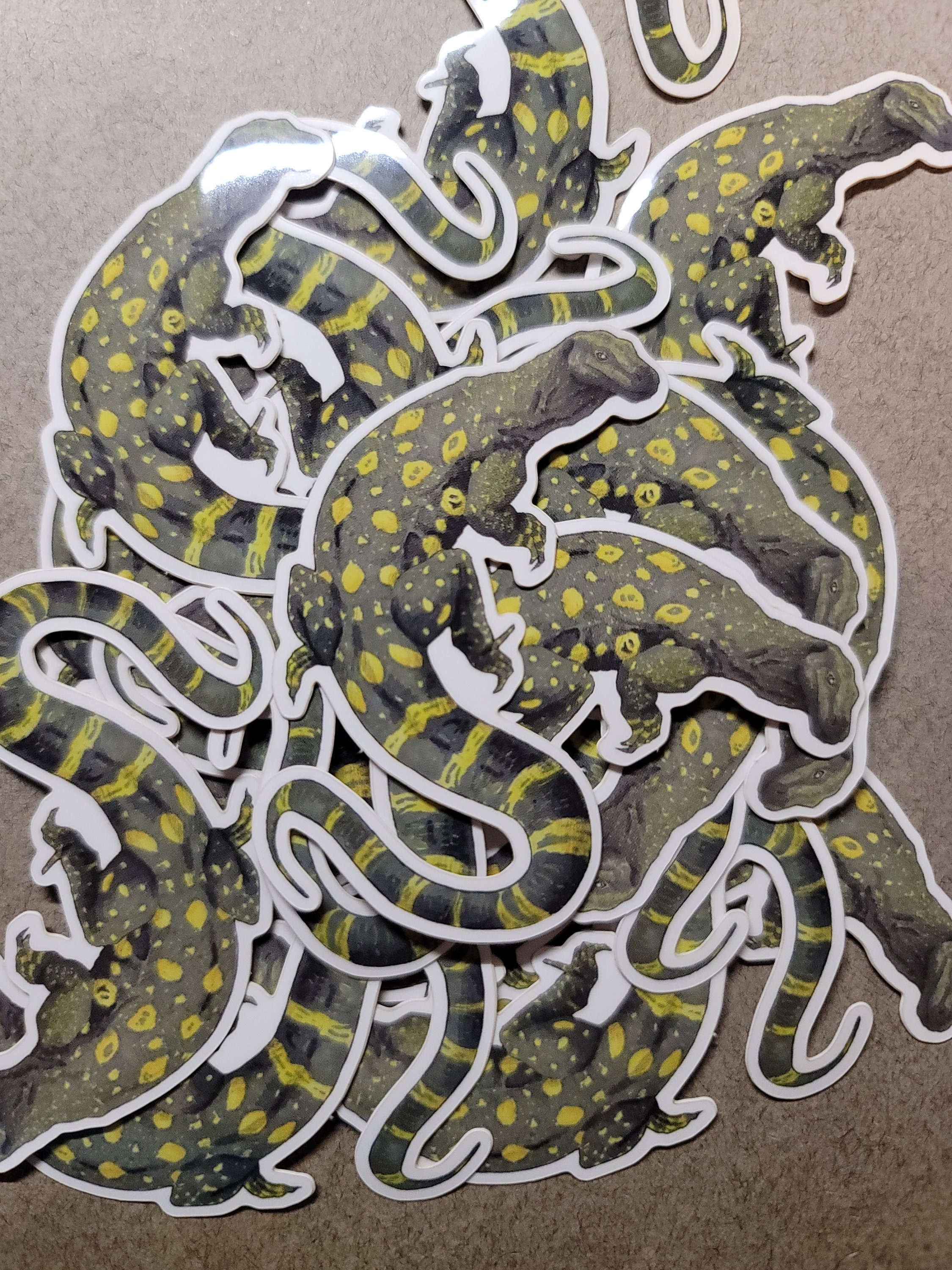 Crocodile Monitor Sticker - Etsy