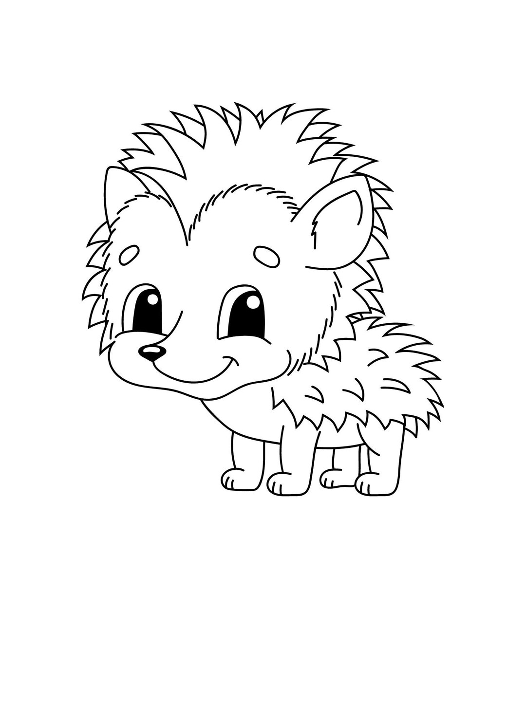 Cute Printable Animal Coloring Pages - Etsy