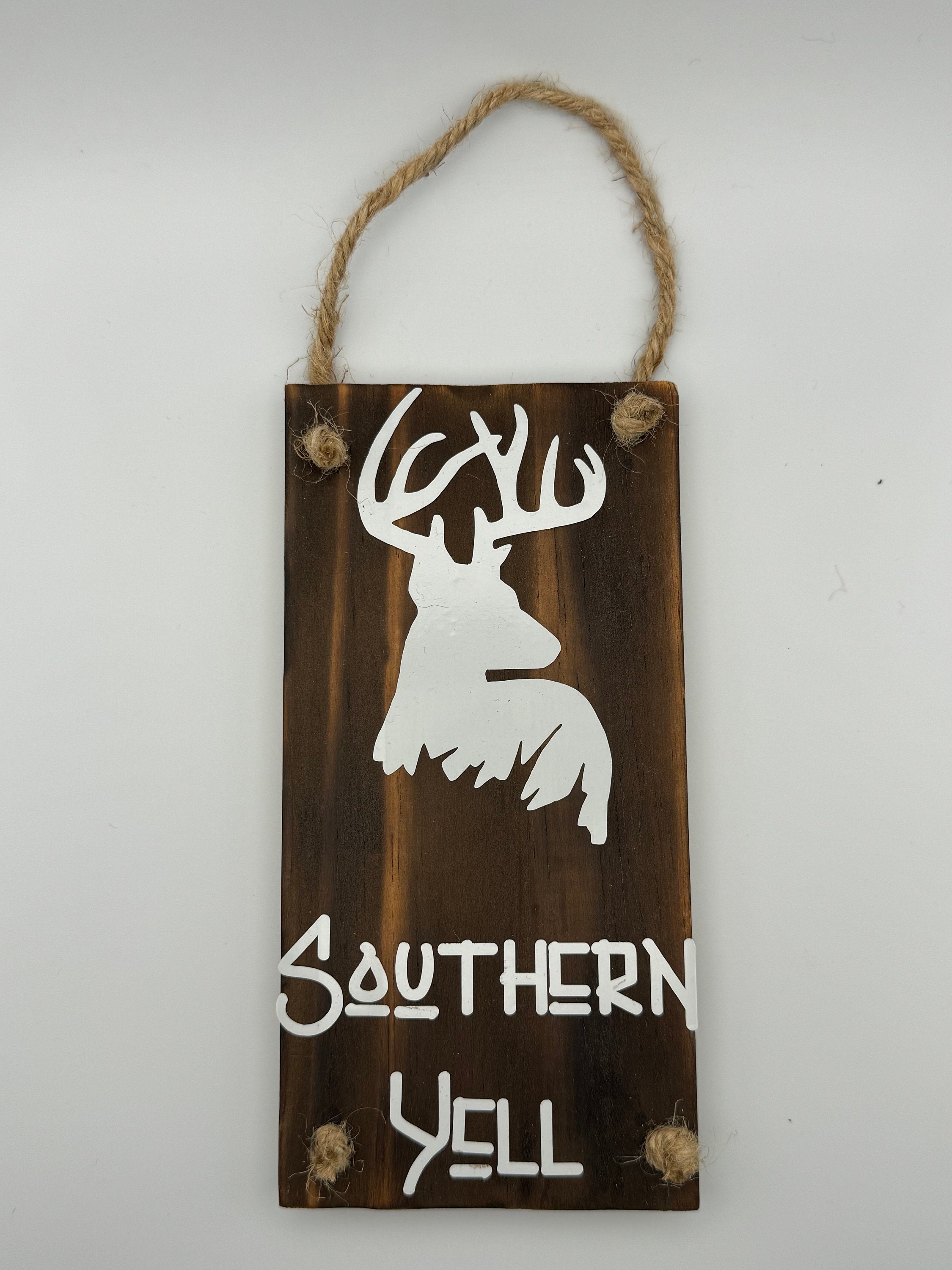 Handmade Southern Yell Wood Burnt Sign - Etsy