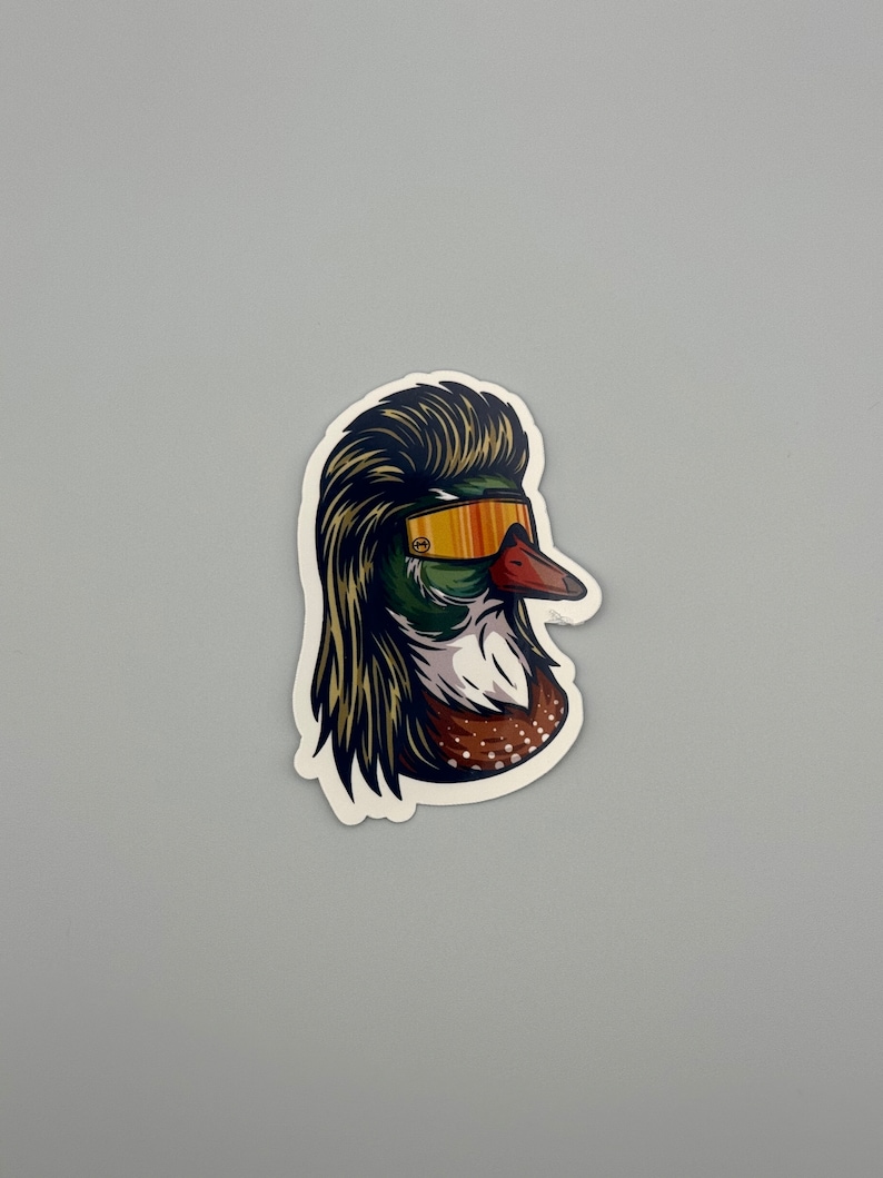 Mullet Duck Sticker - Etsy