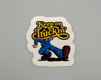 Keep on Truckin Vintage Style Vinyl Decal Sticker Hot Rod Rat Rod ...