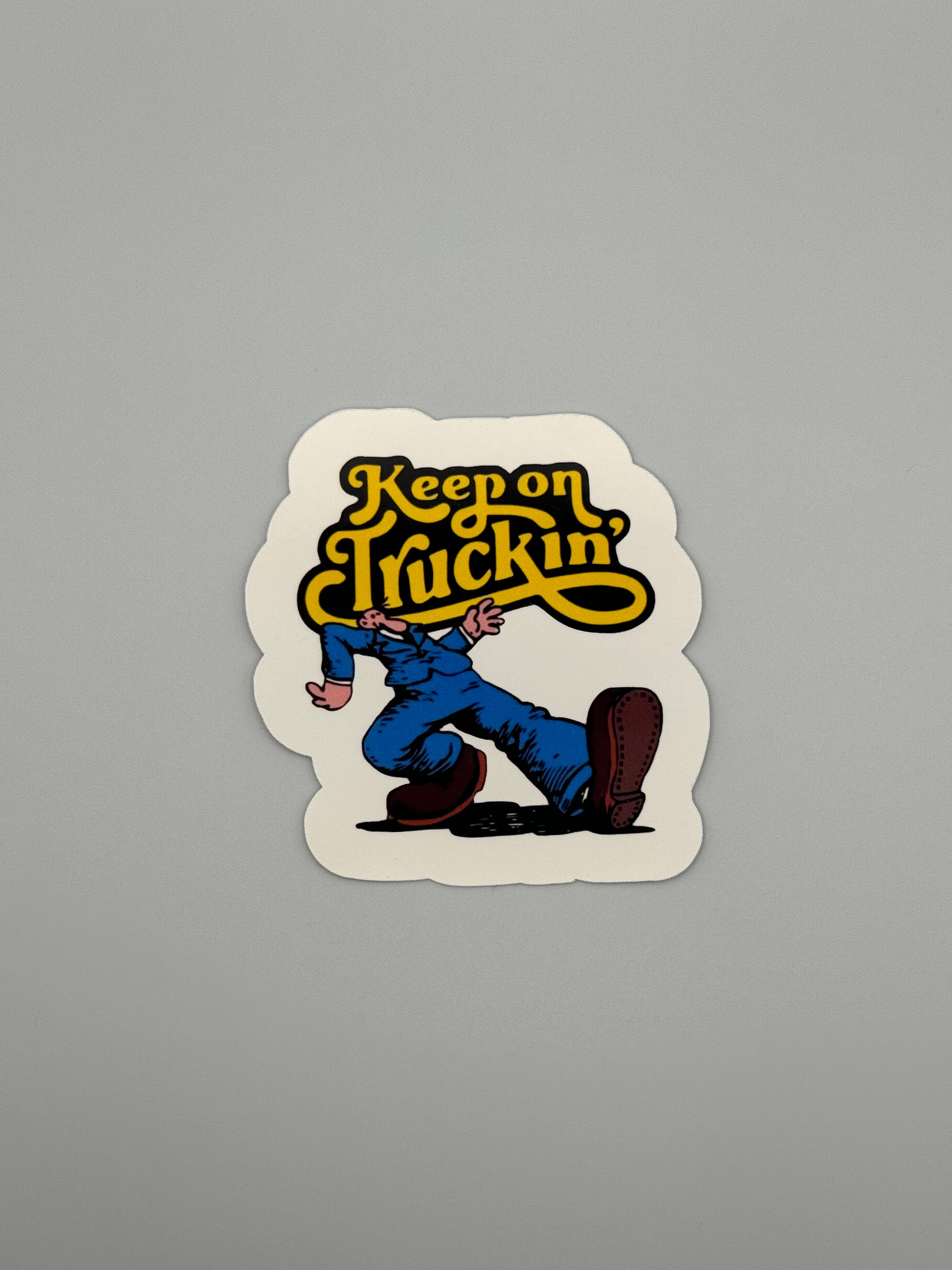 Keep on Truckin Sticker - Etsy