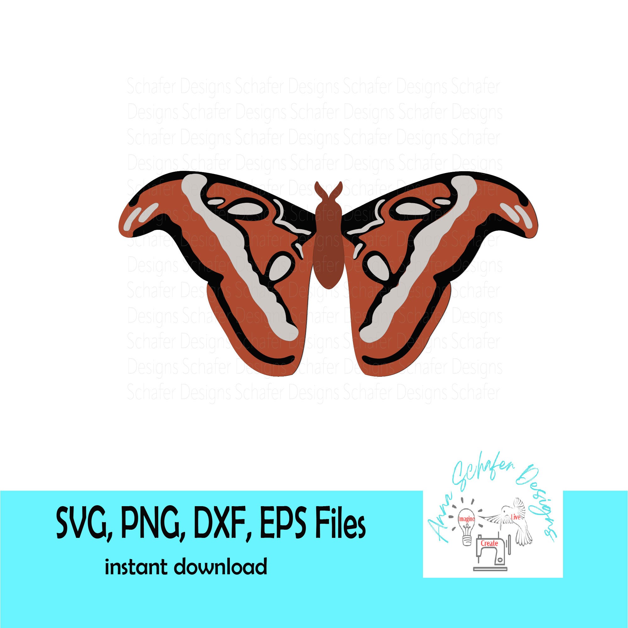 Moth Svg, Atlas Moth Svg, Insect Svg, Bug Svg, Moth Clipart, Moth Png ...