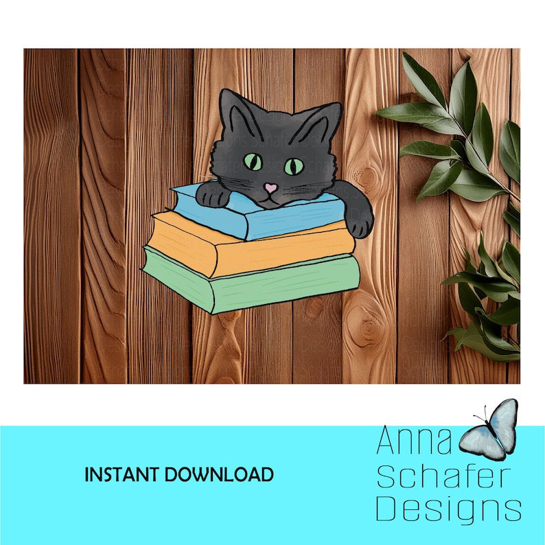 Cat With Books Clipart, Cat Png, Cat With Books Png, Cat Clipart ...