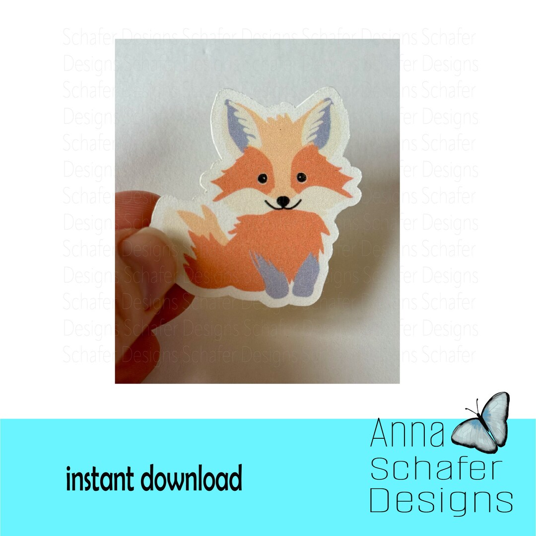 Fox Sticker PNG, Fox Sticker, Fox PNG, Animal Clipart, Animal Png ...