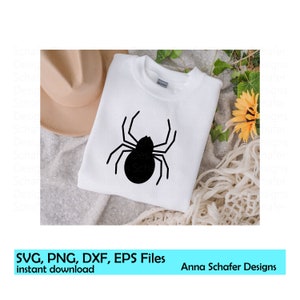 Halloween Black Spider Svg, Spider Svg, Spider Png, Cricut and ...